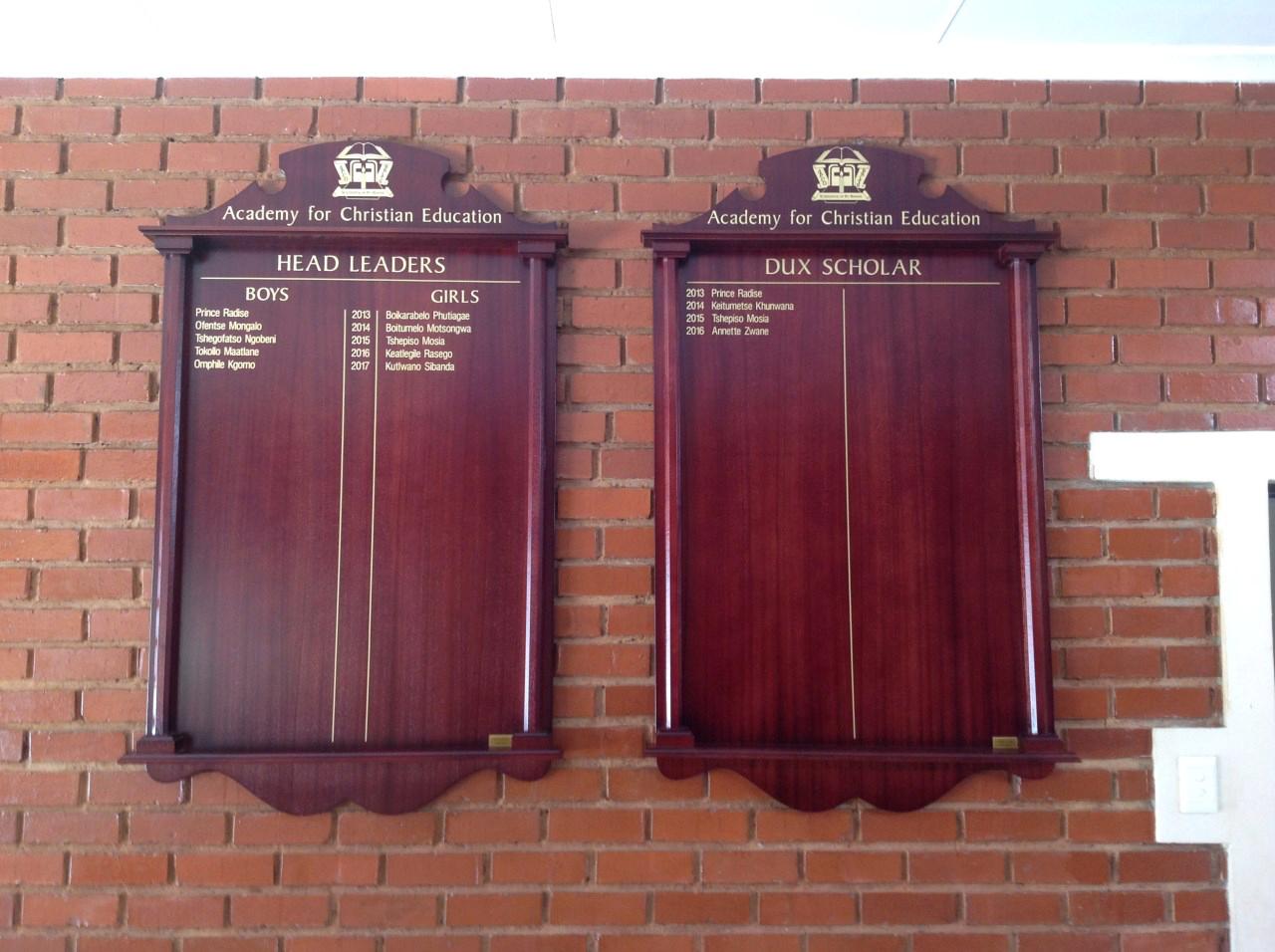 Custom Boards #9 – Honoursboards