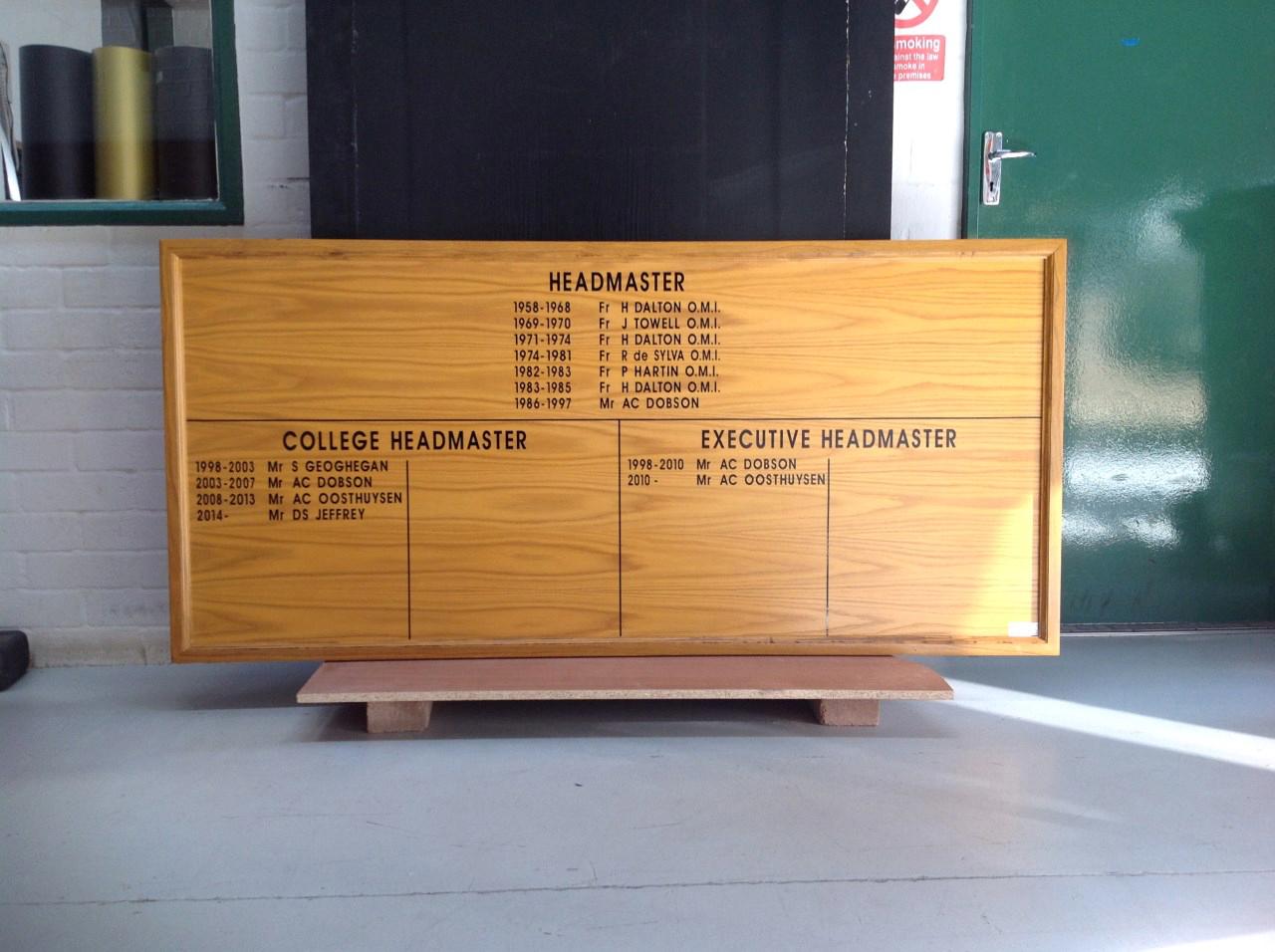 Custom Boards #45 – Honoursboards